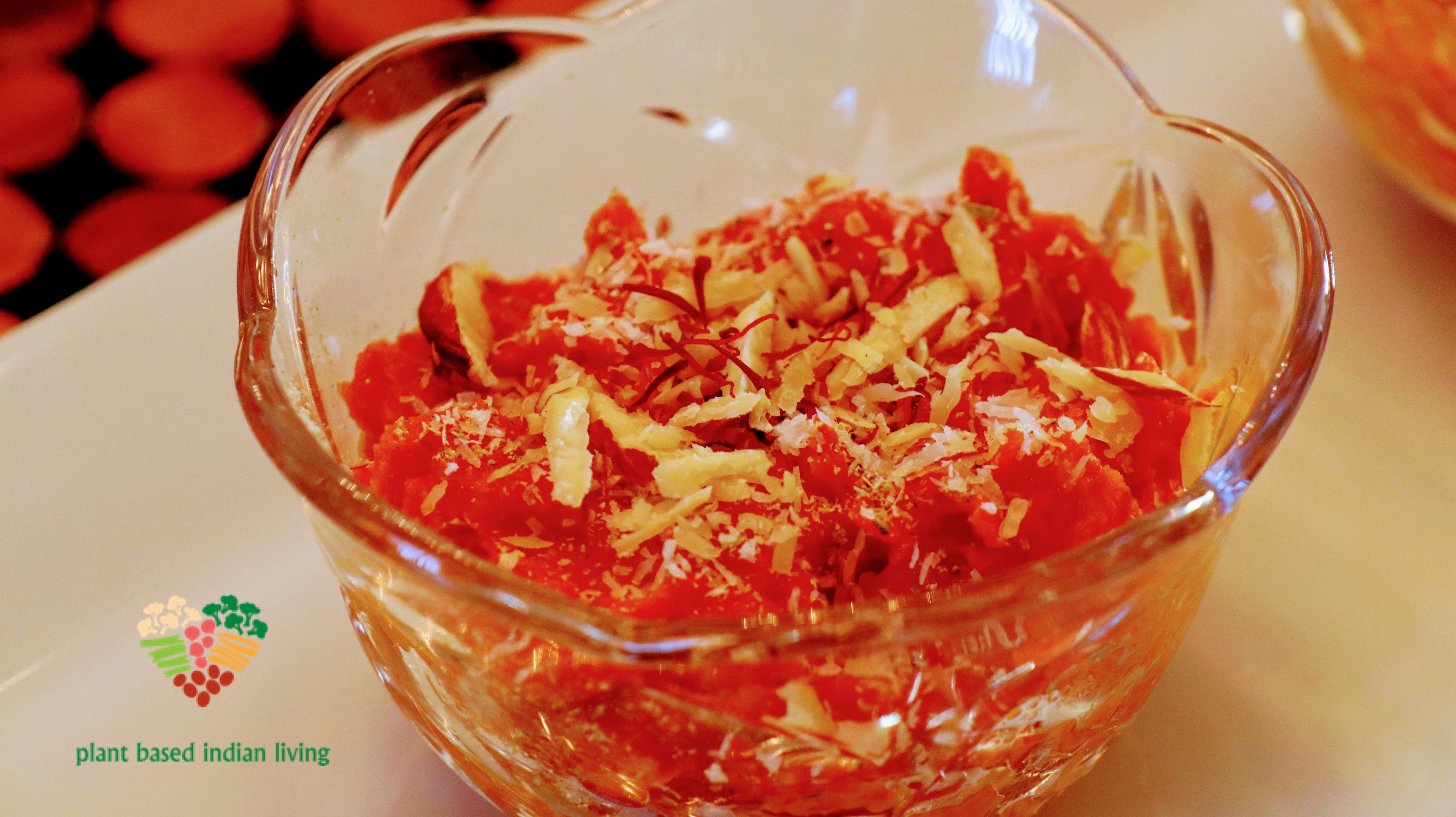 Gajar Halwa/Carrot Pudding (No Ghee/Sugarfree) - Whole Food Plant Based ...
