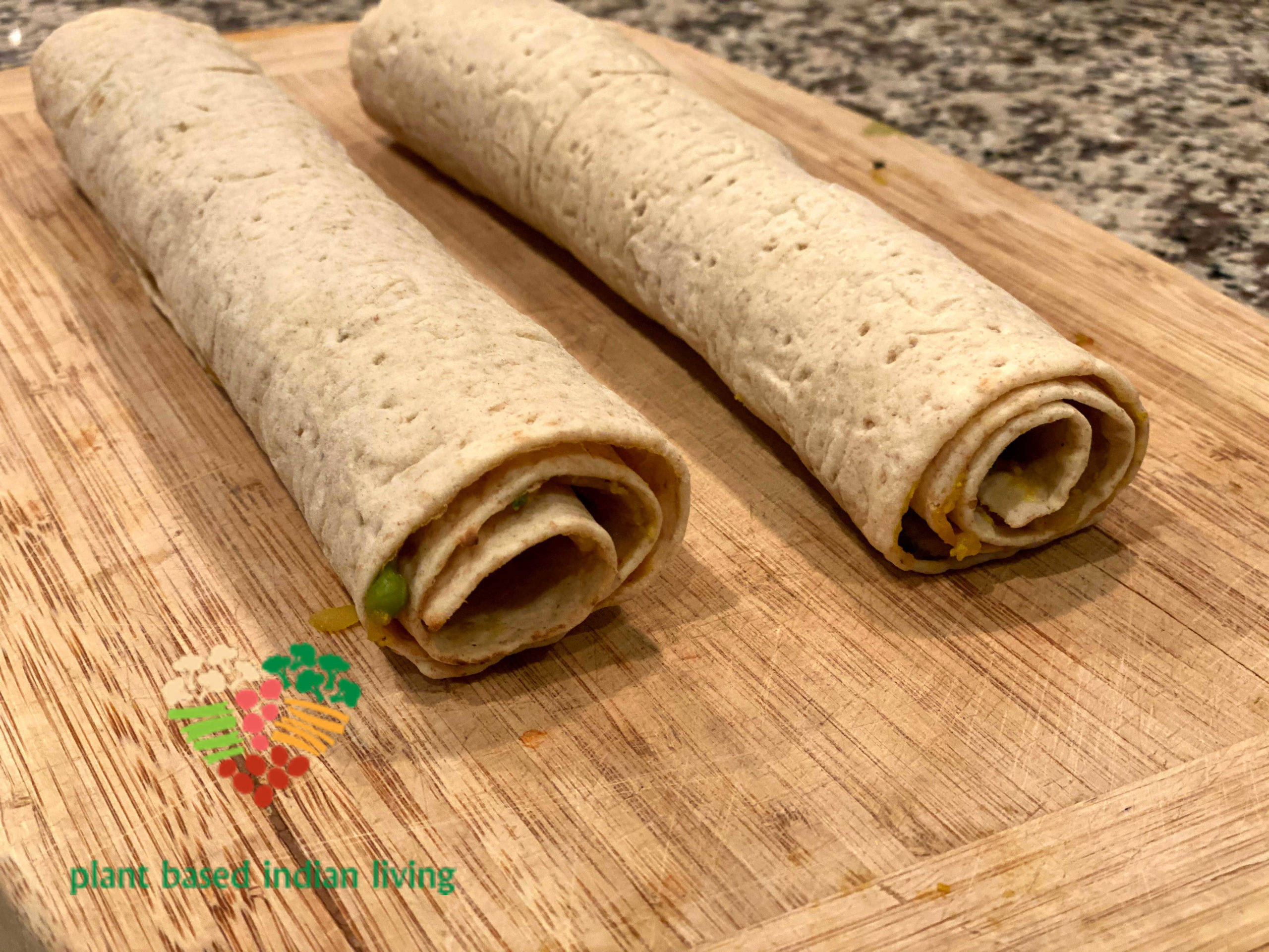 Lavash Samosa Roll - Plant Based Indian Living