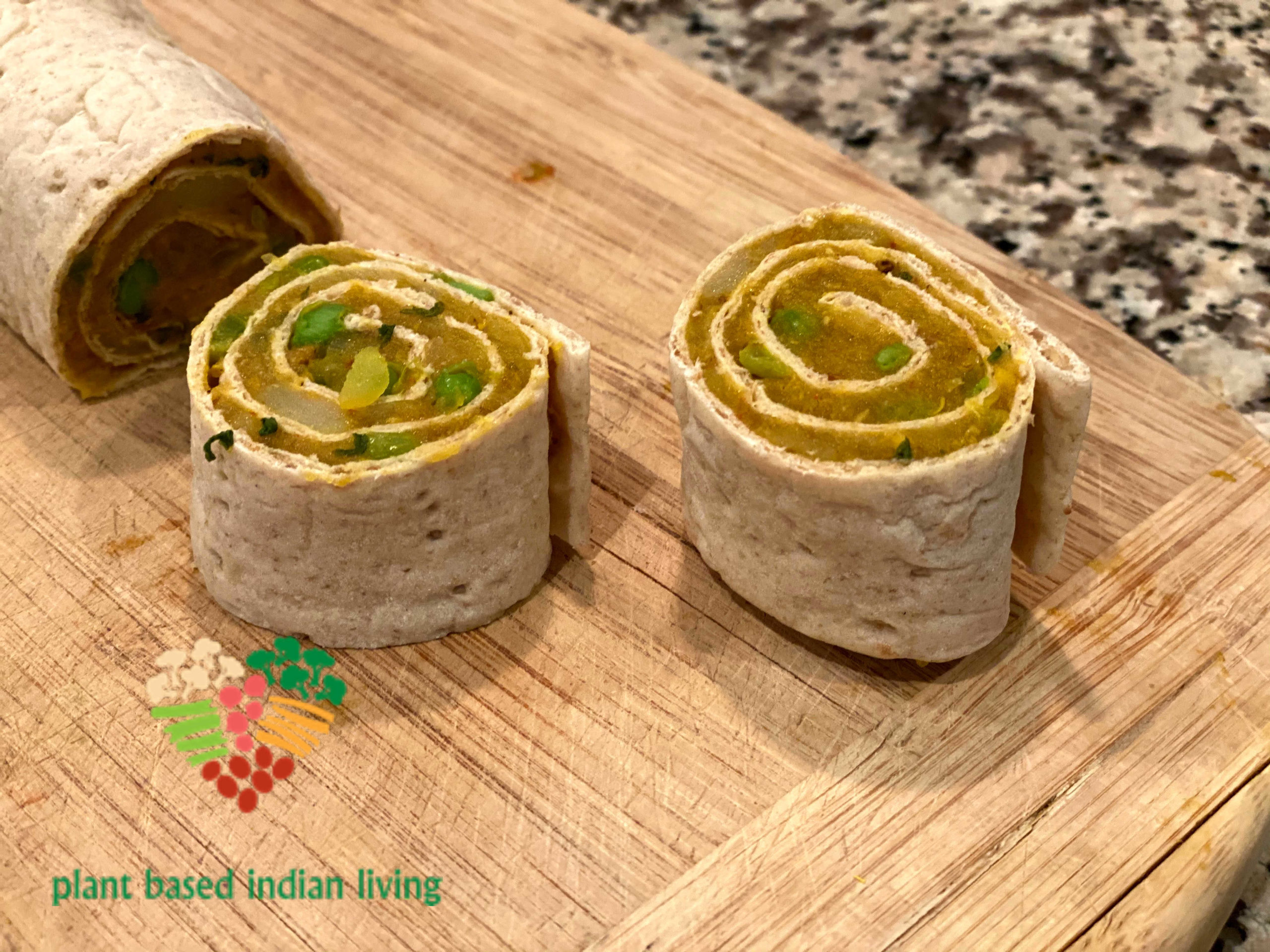 Lavash Samosa Roll - Plant Based Indian Living