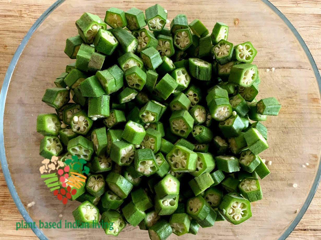 Crispy Baked Bhindi/Okra - Plant Based Indian Living