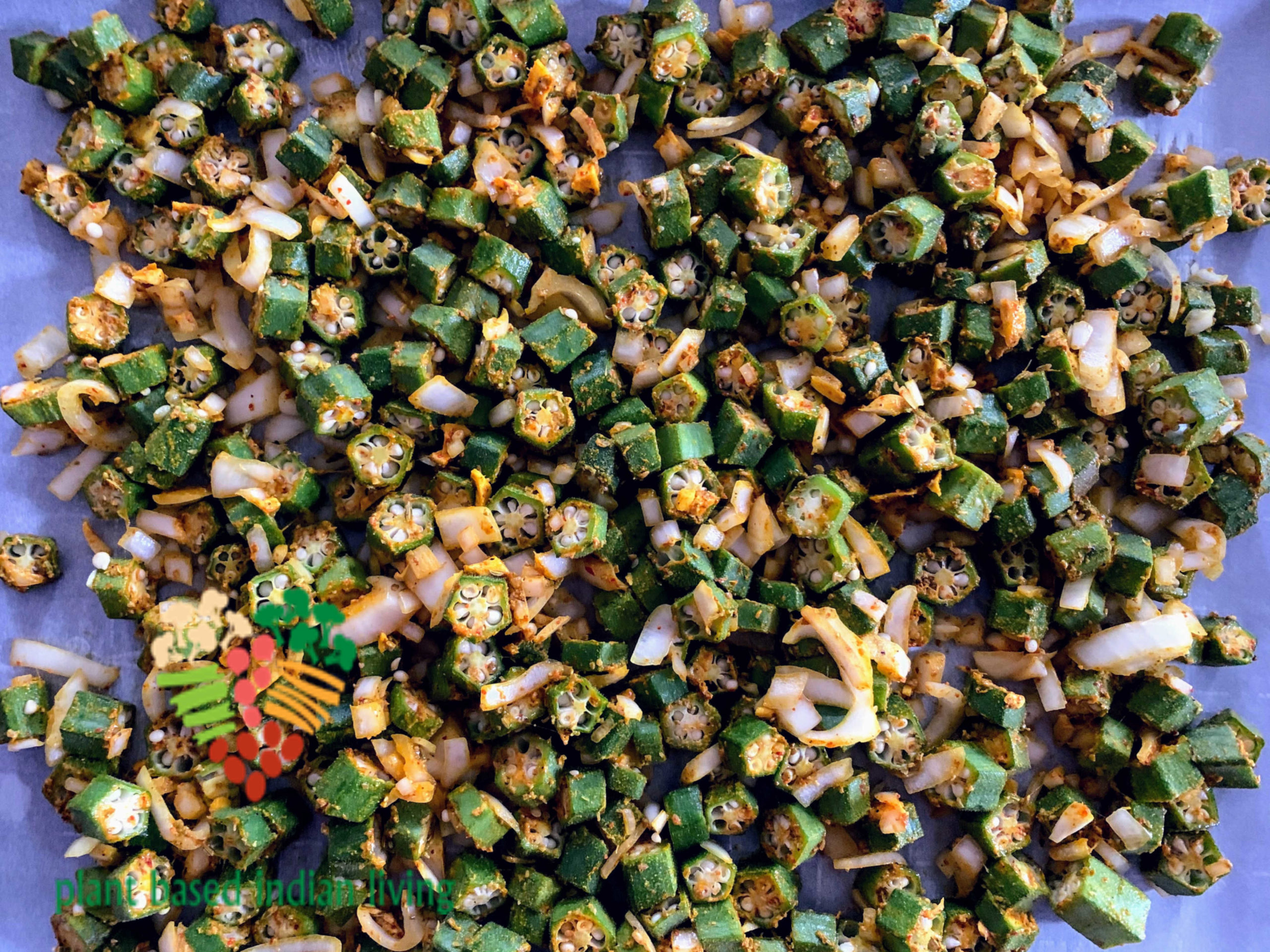 Crispy Baked Bhindi/Okra - Plant Based Indian Living