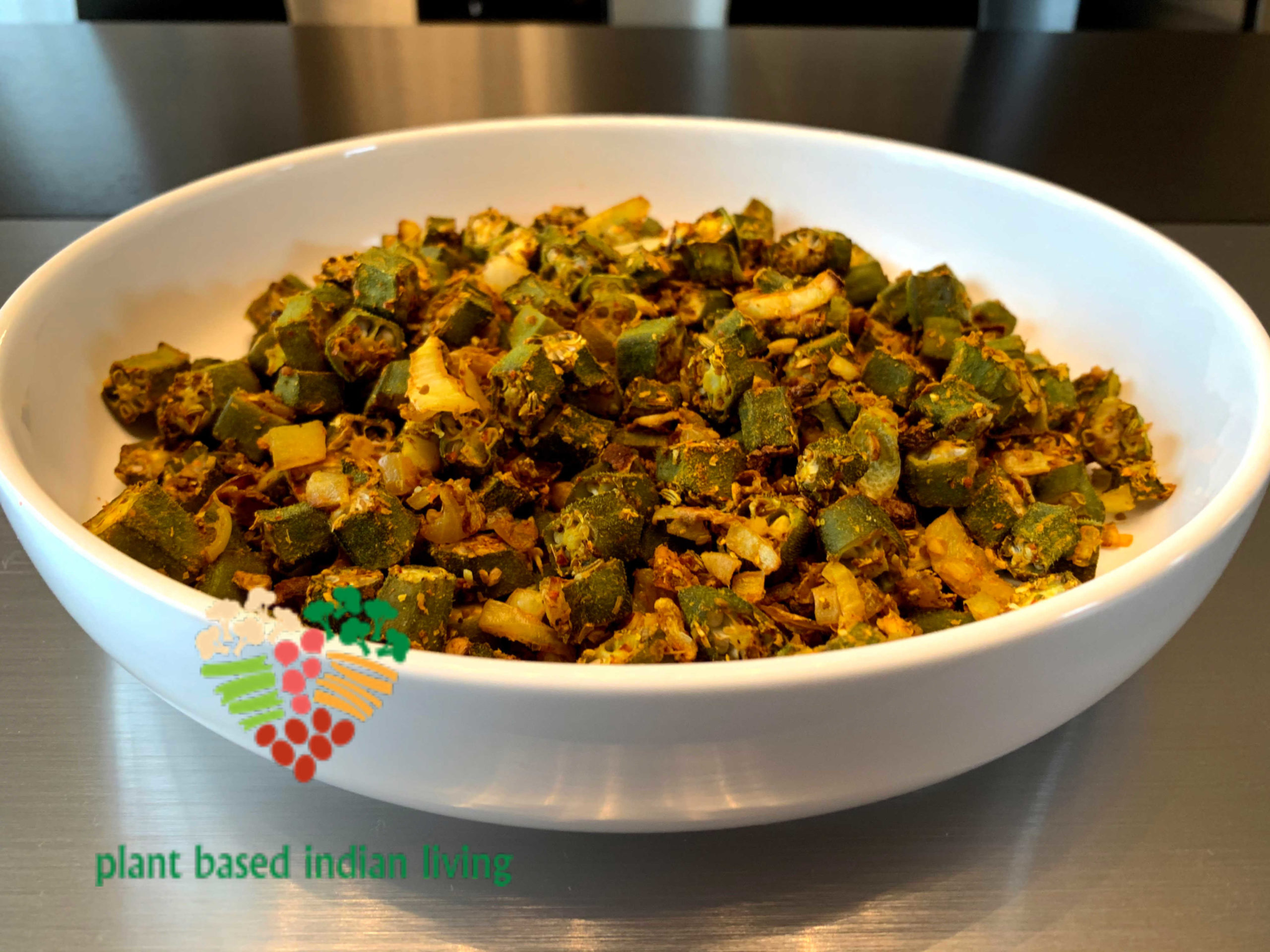 Crispy Baked Bhindi/Okra - Plant Based Indian Living